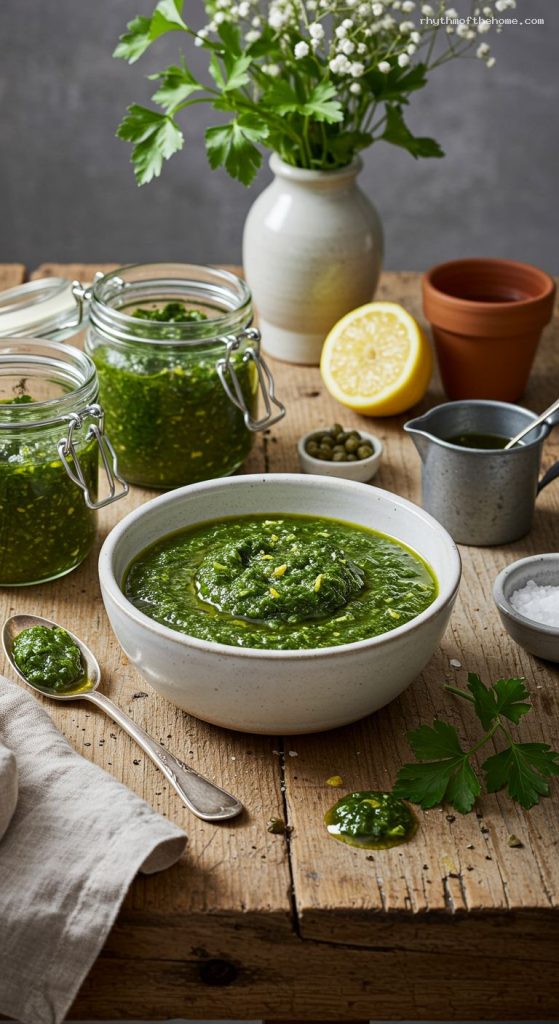 Italian Salsa Verde (Parsley, Capers, Anchovy, Lemon) – Rhythm of the Home
