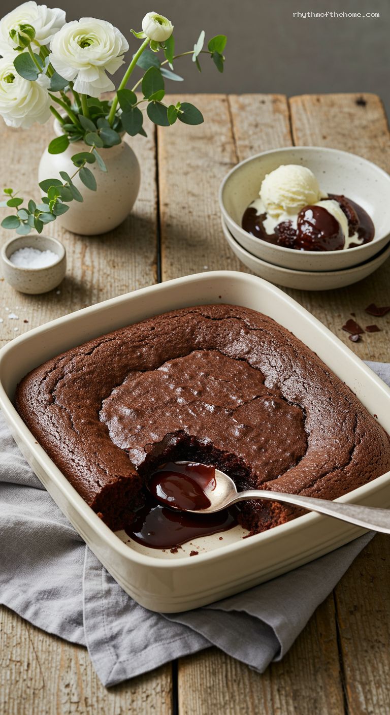 One-Pan Self-Saucing Chocolate Pudding Cake – Rhythm of the Home
