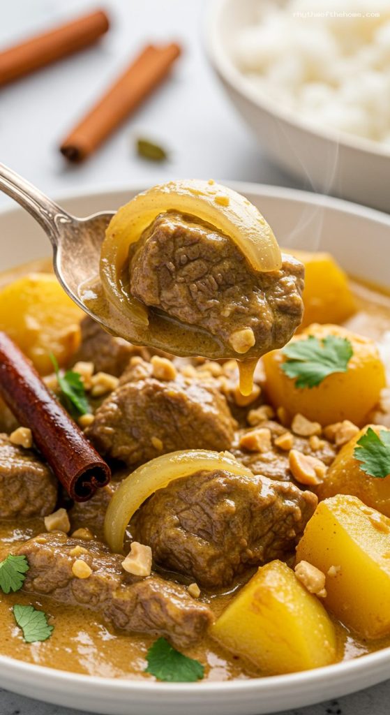 Slow-Simmered Massaman Beef Curry with Potatoes and Peanuts – Rhythm of ...
