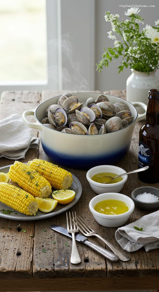 Ale-Steamed Soft-Shell Clams with Drawn Butter – Rhythm of the Home