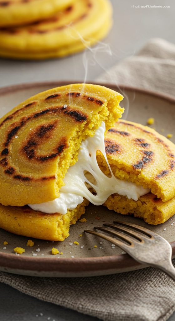 Arepa Boyacense with Melty Cheese Filling – Rhythm of the Home