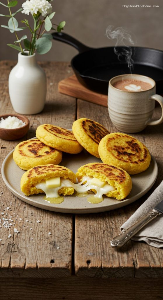 Arepa Boyacense with Melty Cheese Filling – Rhythm of the Home