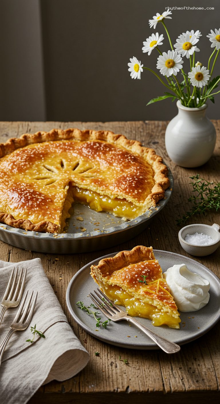 Classic Shaker Lemon Pie with Flaky Double Crust – Rhythm of the Home