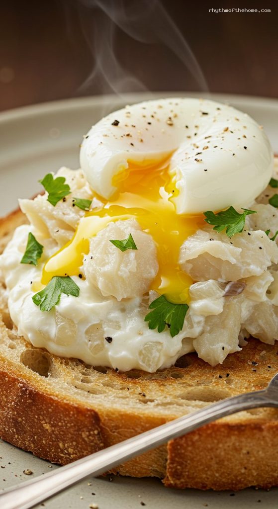 Creamed Salt Cod on Toast with Béchamel and Parsley – Rhythm of the Home