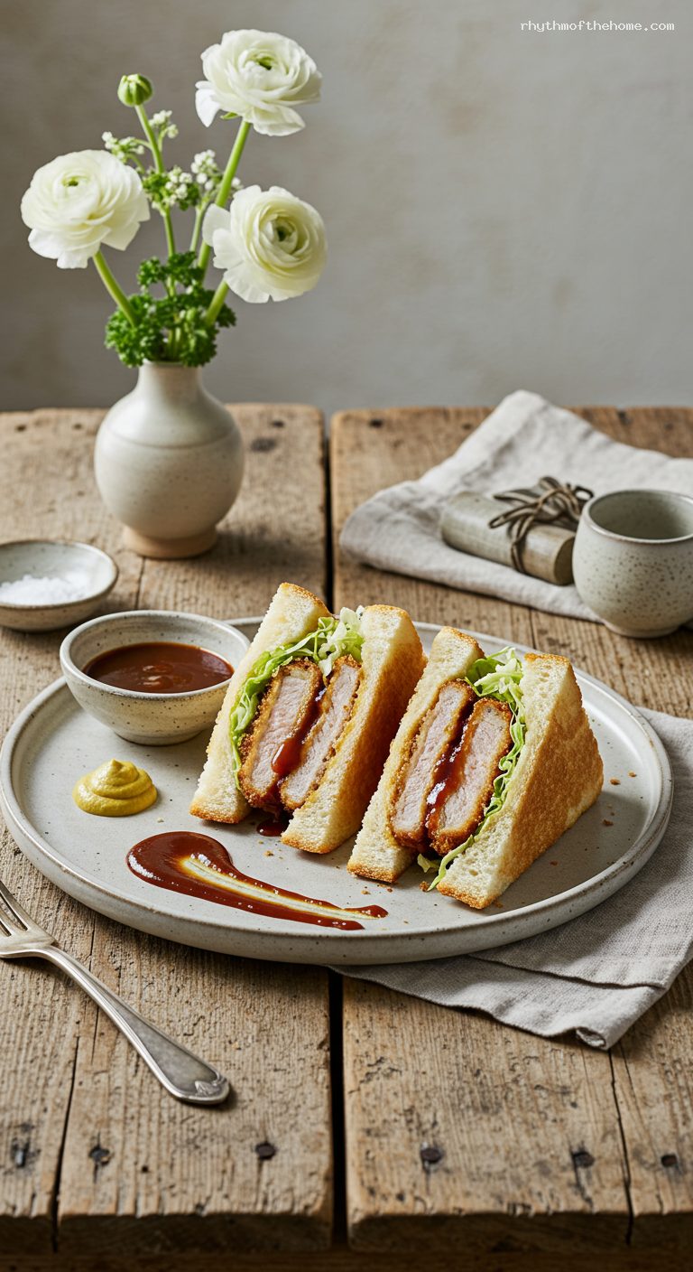 Crispy Pork Katsu Sando with Tonkatsu Sauce – Rhythm of the Home