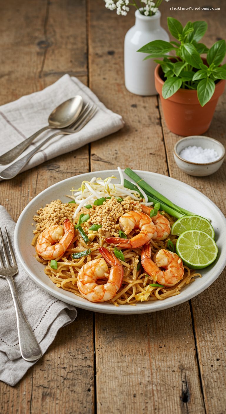 Shrimp Pad Thai with Tamarind and Peanuts – Rhythm of the Home