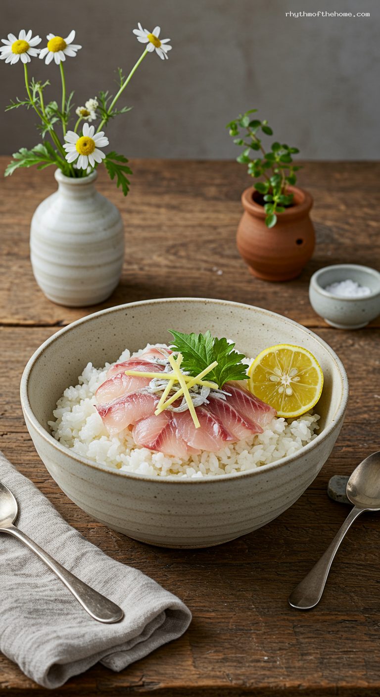 Tai Meshi: Soy-Ginger Sea Bream Rice with Citrus – Rhythm of the Home