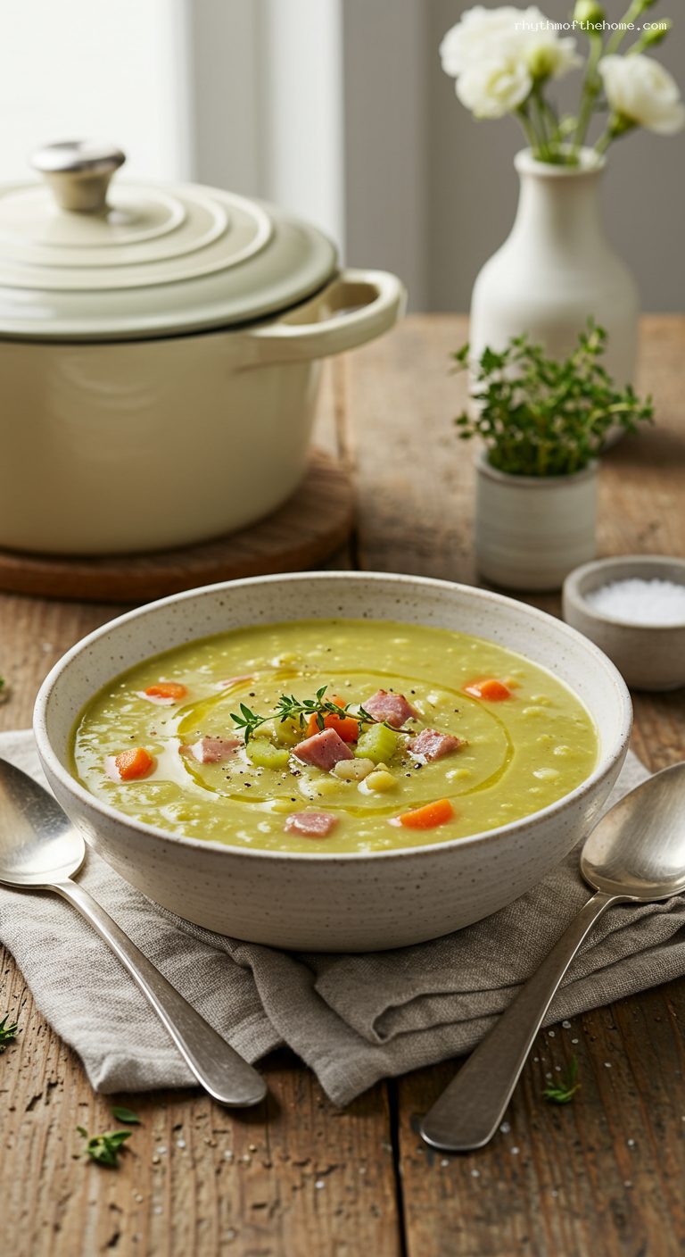 Yankee Split Pea Soup with Ham and Thyme – Rhythm of the Home