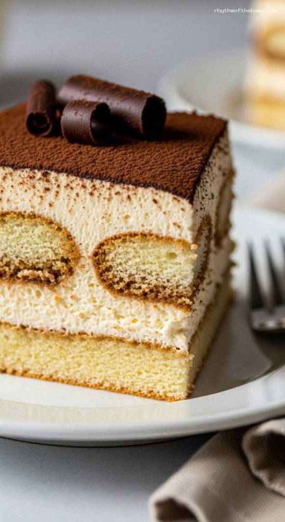 Baked Tiramisu Layer Cake with Mascarpone Cream – Rhythm of the Home