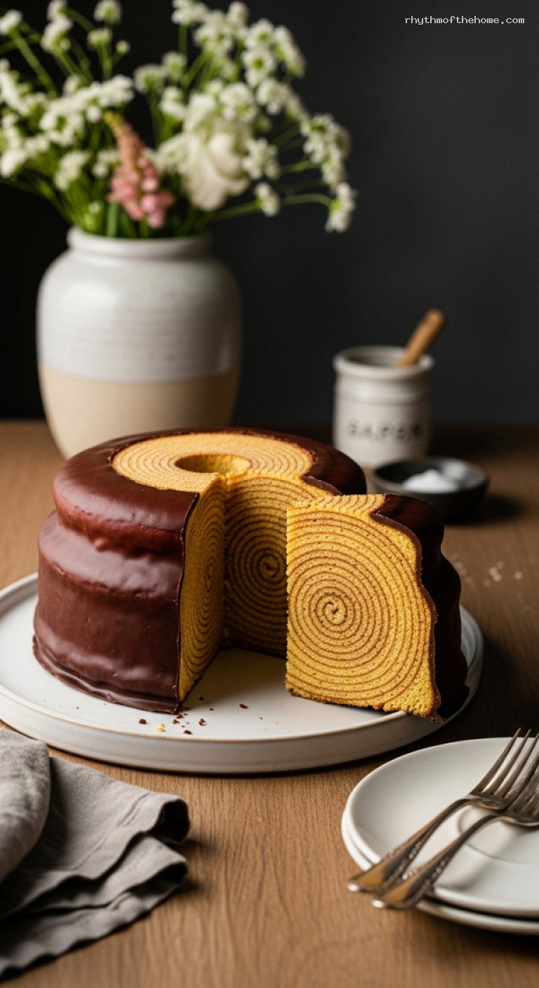 Baumkuchen: Classic German Tree Ring Layer Cake – Rhythm of the Home