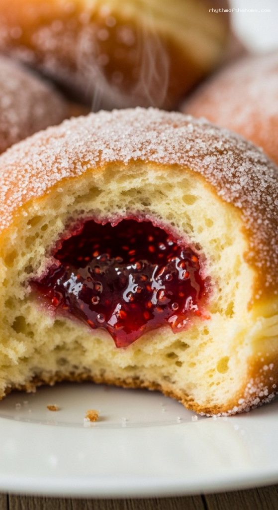 Berliner (Krapfen) – Pillowy Jam-Filled German Doughnuts – Rhythm of ...