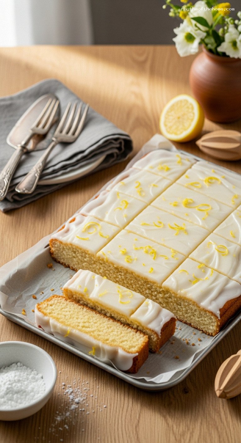 German Lemon Sheet Cake (Zitronenkuchen Vom Blech) – Rhythm of the Home