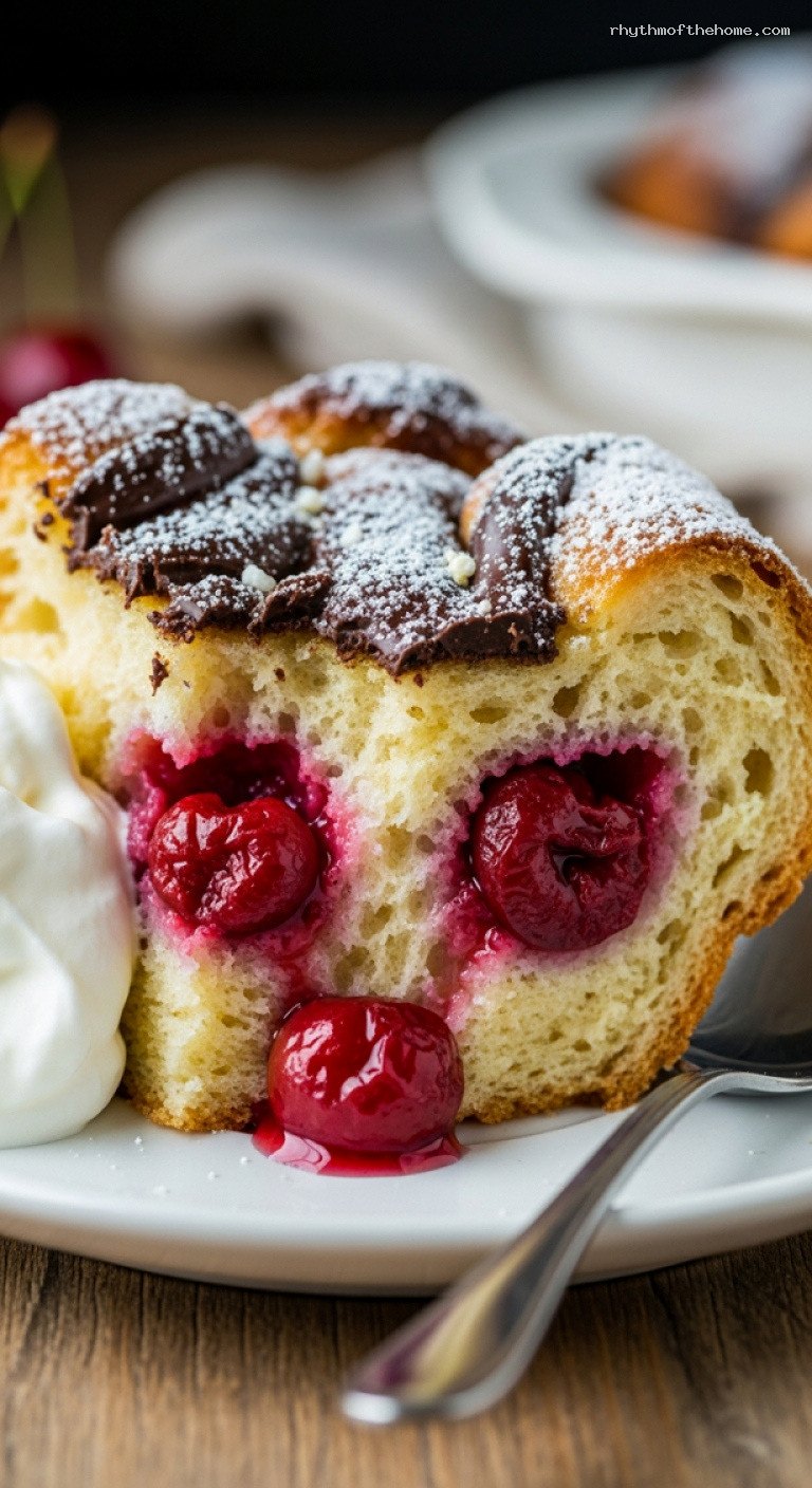 Rustic Kirschplotzer Cherry Bread Pudding from Baden – Rhythm of the Home