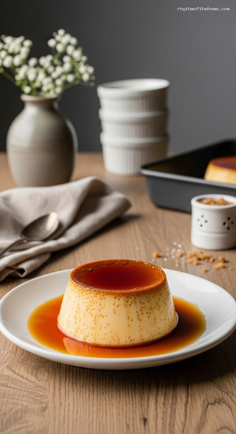 Silky Classic Crème Caramel with Amber Topping – Rhythm of the Home