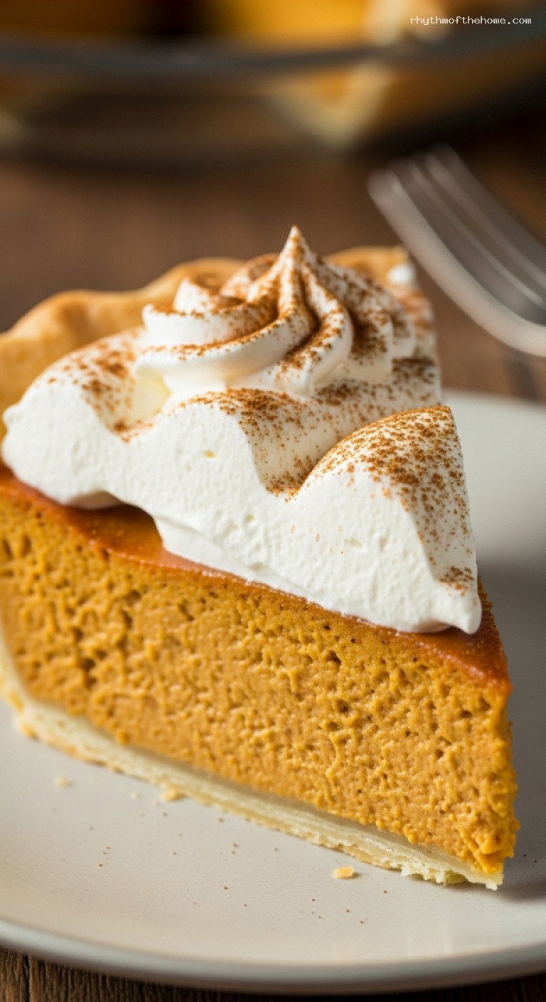 Silky Pumpkin Pie With Warm Spices and Cinnamon Whipped Cream – Rhythm ...