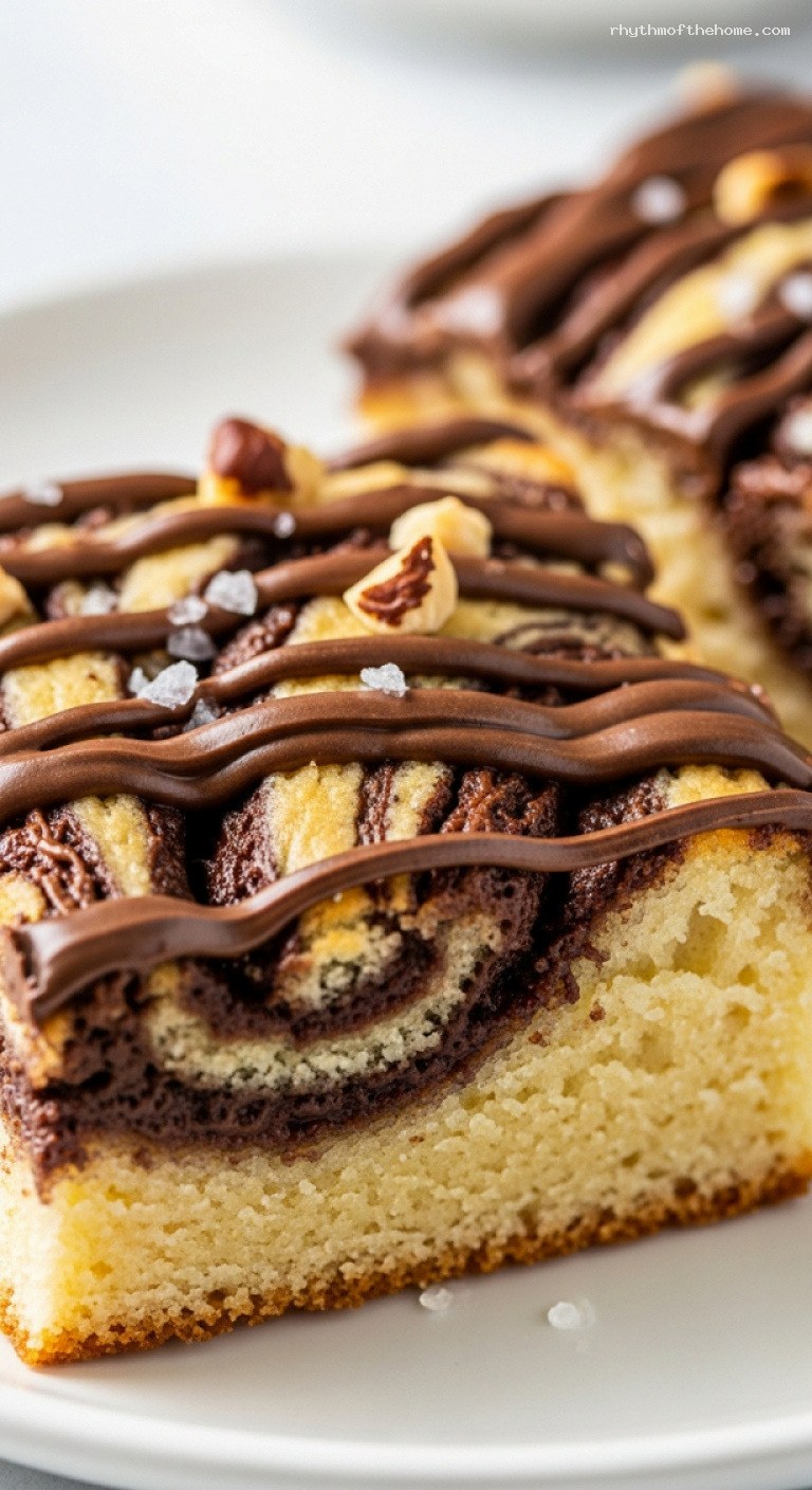 Soft Vanilla Bars With Caramelized Nutella Swirls – Rhythm of the Home