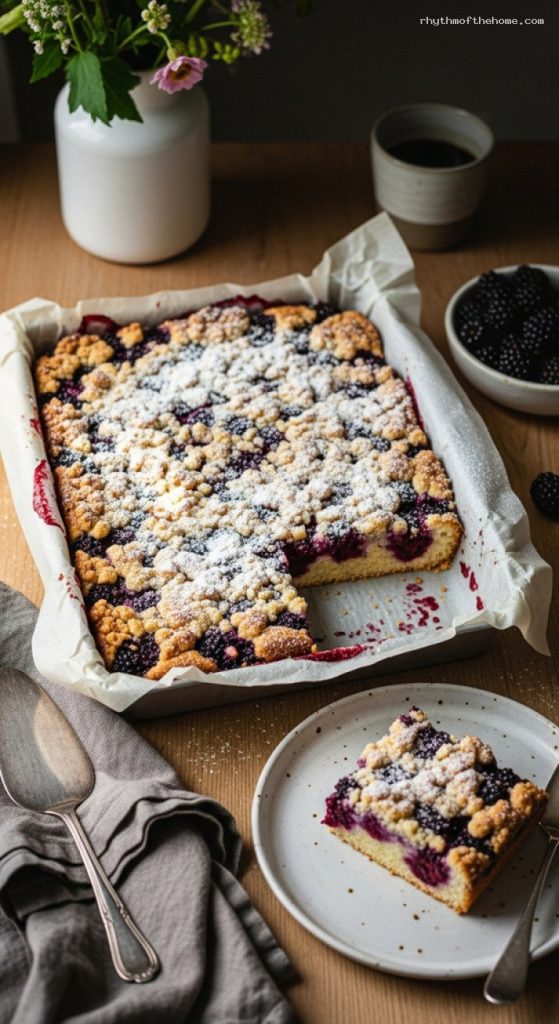 Traditional German Blackberry Streusel Cake – Rhythm of the Home